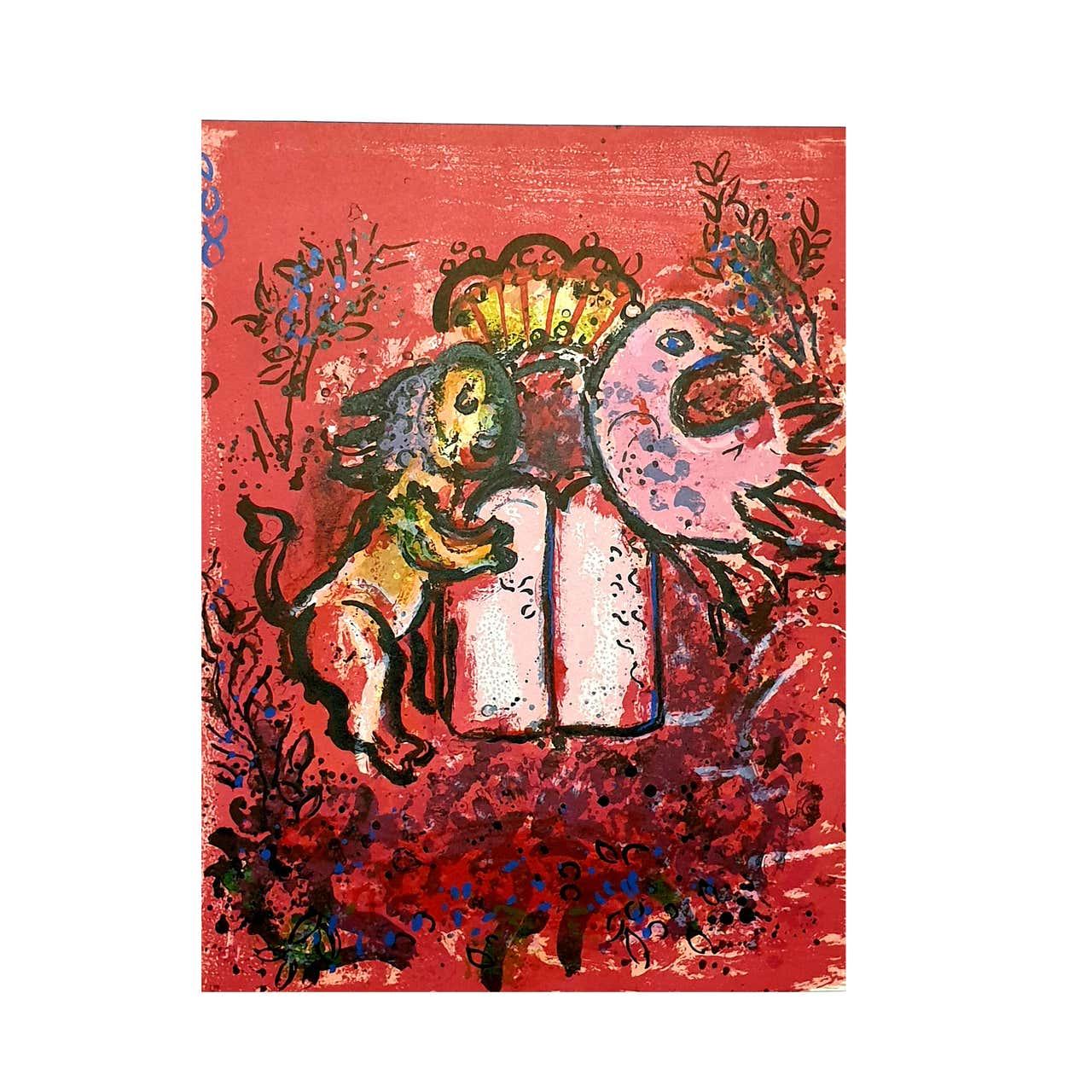 Original Lithograph "The Tables of the Law" by Marc Chagall - Galerie ...