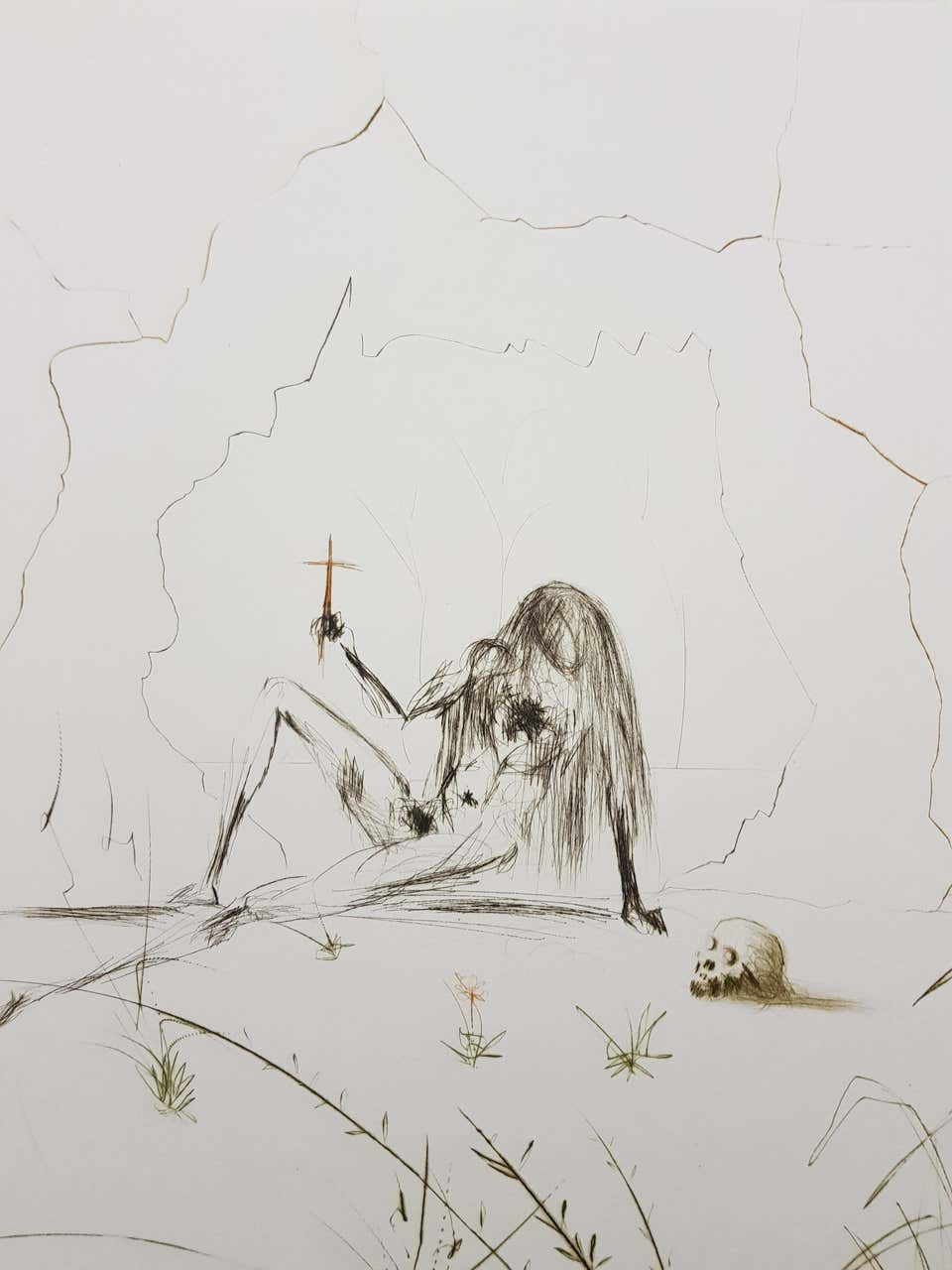Original Etching "Brother Ogrin, The Hermit" by Salvador Dali - Galerie ...